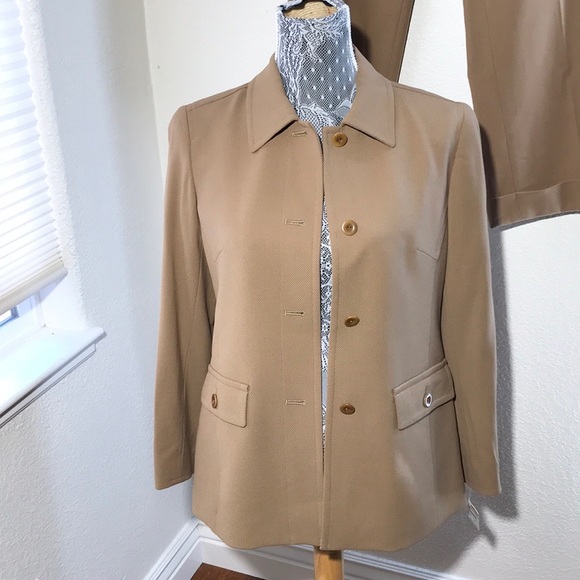 Talbots | Jackets & Coats | Nwt 2 Pc Pants Suit Talbots P Stretch | Poshmark